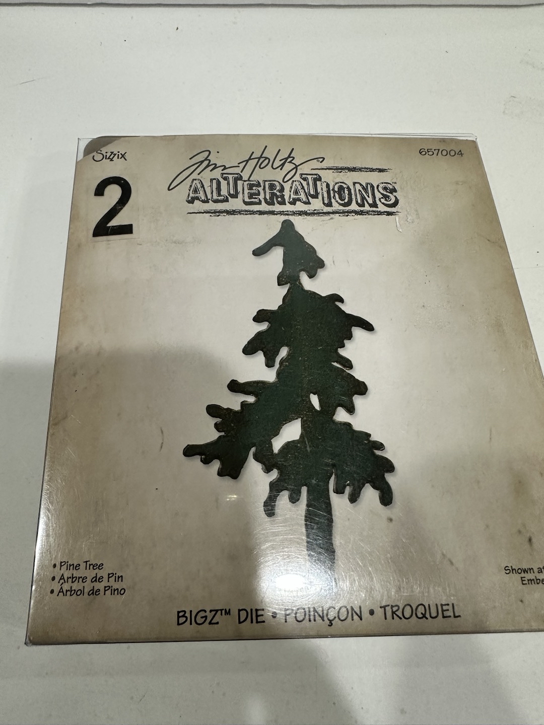 Sizzix Tim Holtz Alterations Pine Tree Die
