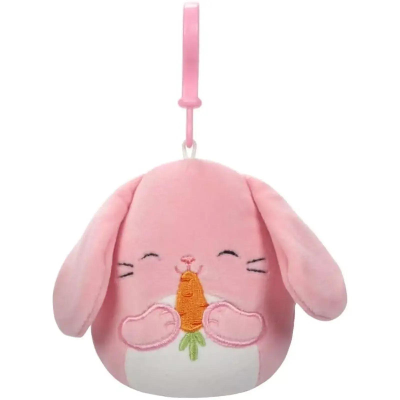 squishmallows 3.5" Easter Clip-on bop The Bunny with Carrot