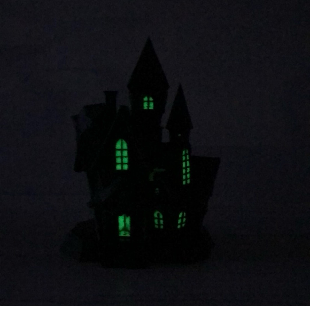 Mini Haunted House With Glow In Dark Windows