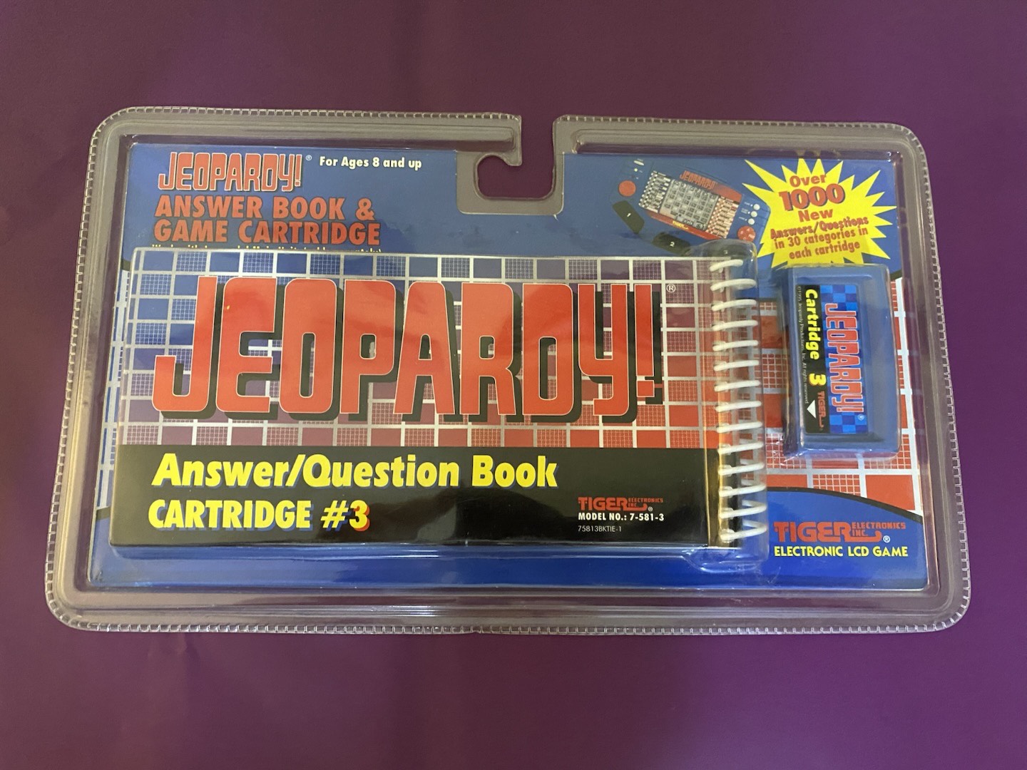 Tiger Electronics Jeopardy! Cartridge #3 w/ Answer/Question Book ...