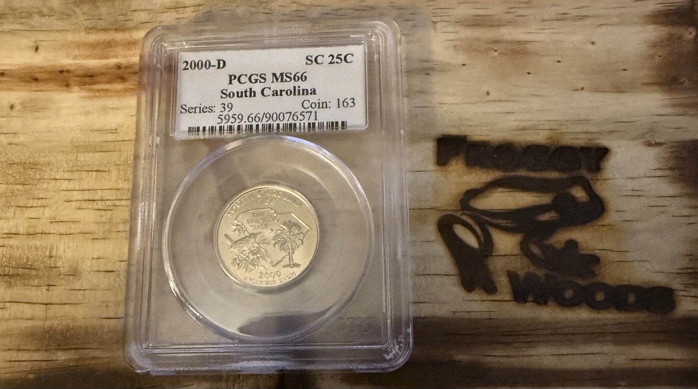 2000-D South Carolina State Quarter graded MS66 by PCGS