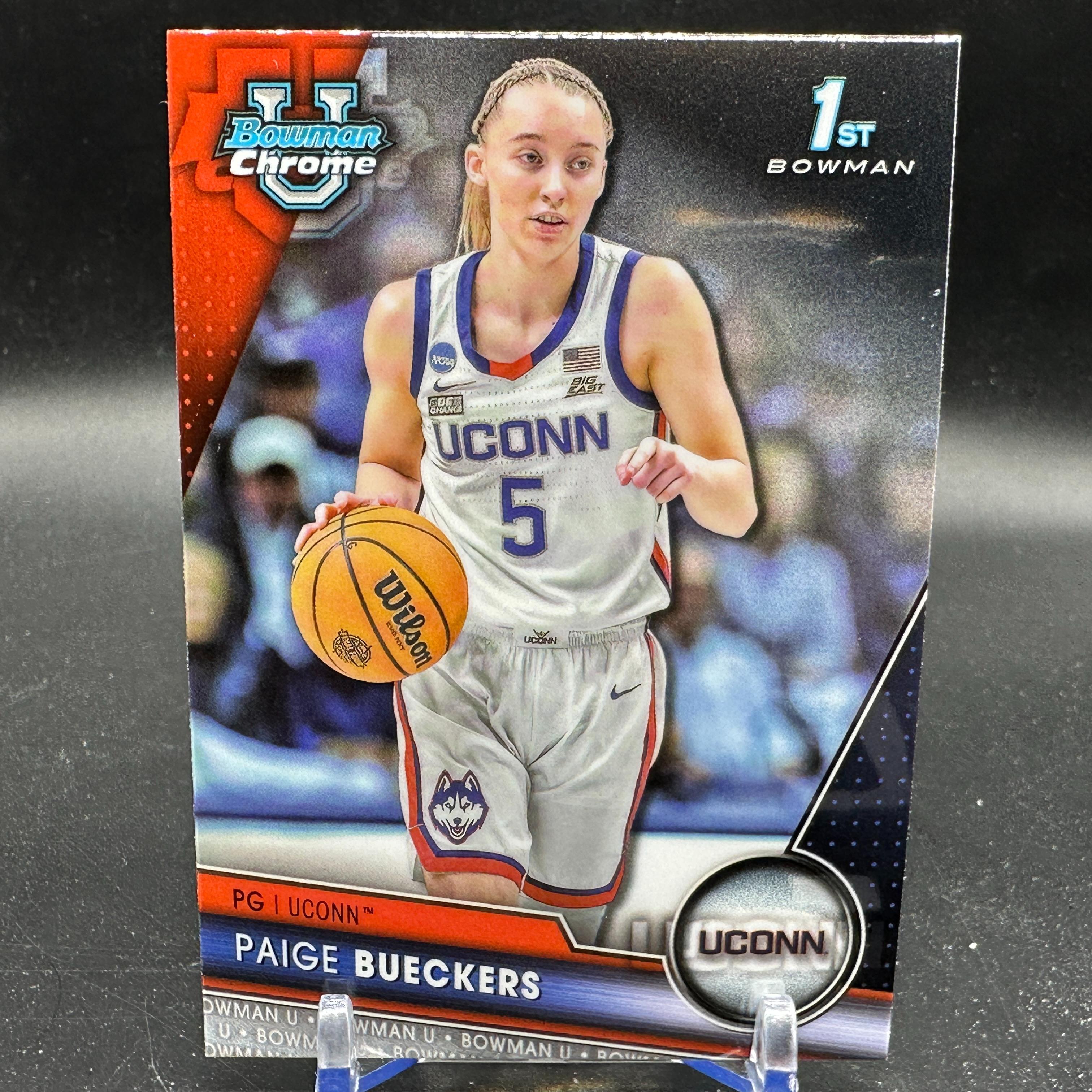 Paige Bueckers 1st Bowman 2023-24 Bowman University U Chrome #90 UCONN