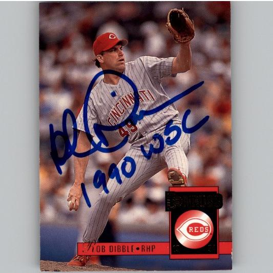 Rob Dibble Signed Cincinnati Reds 1994 Donruss Baseball Card #451