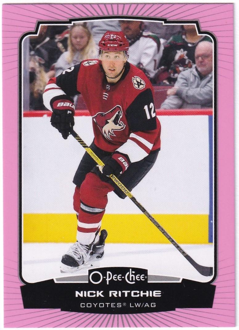 2022-23 O-Pee-Chee Neon Pink #280 Nick Ritchie Arizona Coyotes Hockey Card