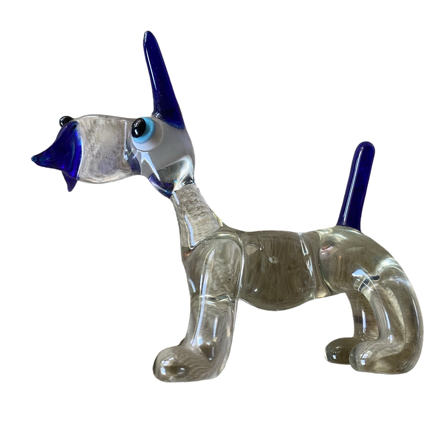 RARE COLLECTABLE GENUINE PIRELLI ENGLAND GLASS ANIMAL SCOTTIE DOG