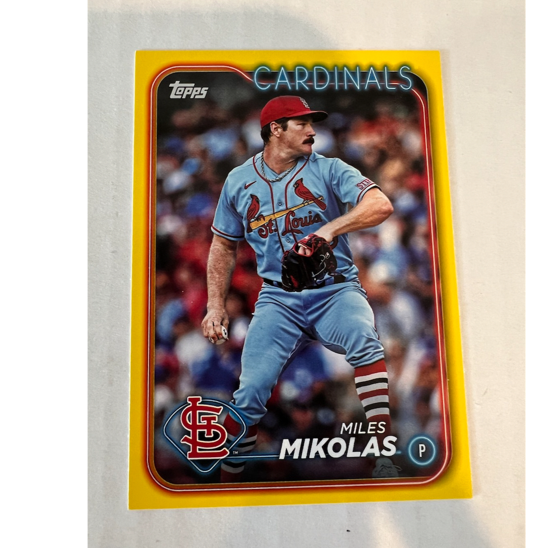 Miles Mikolas Yellow Border St. Louis Cardinals