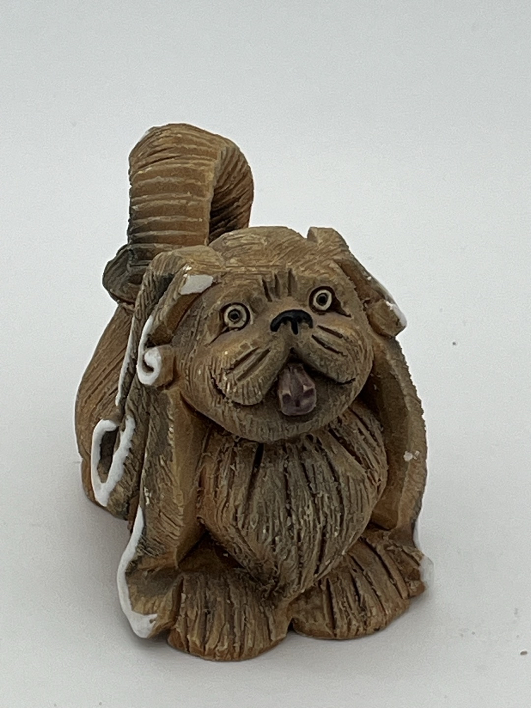 Vintage Artesania Rinconada Pekingese Dog Retired Made In Uruguay ...