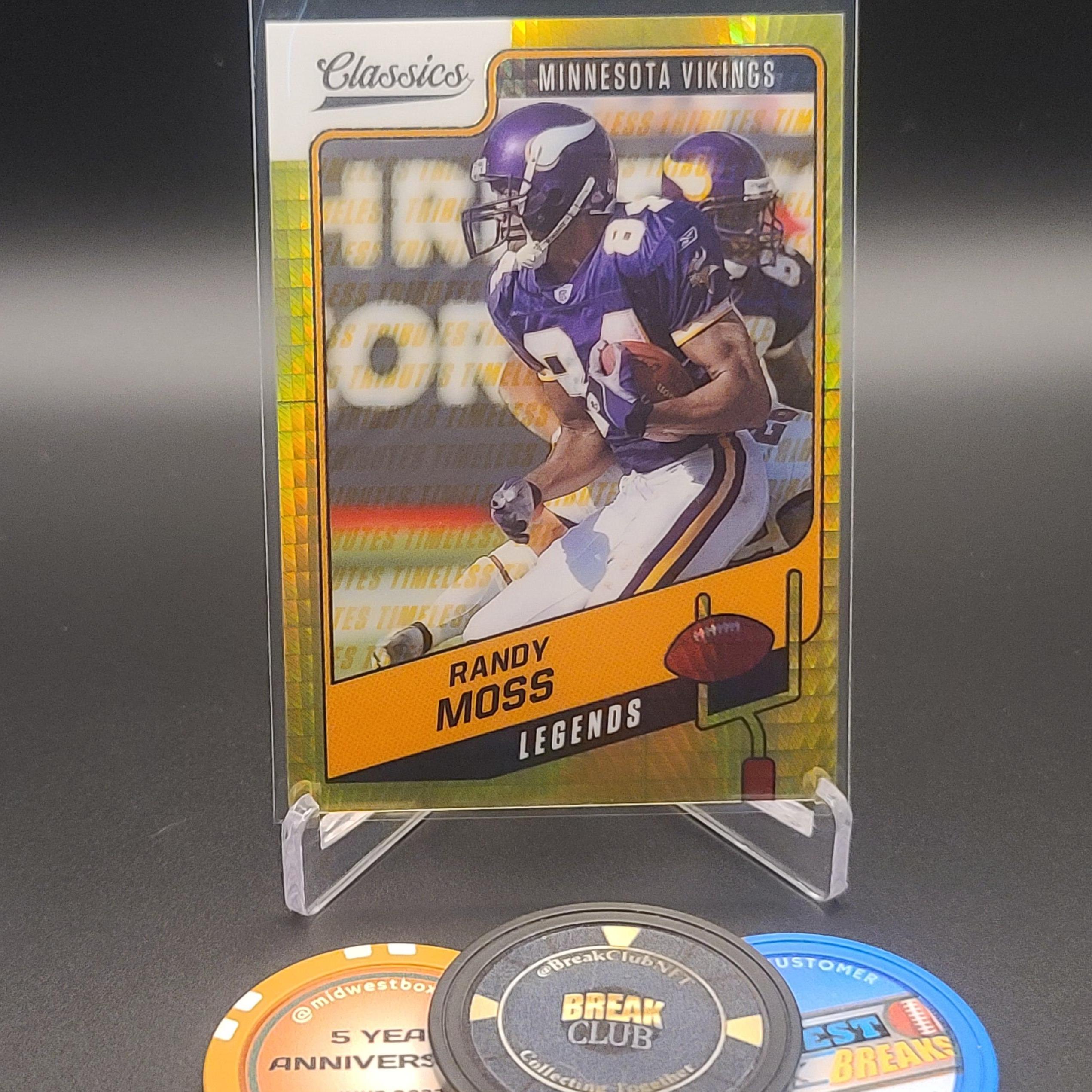 Randy Moss 2021 Panini Classics Football Legends Premium Edition ...
