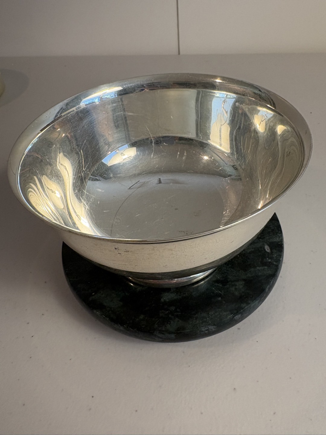 Gorham Small Silver Plate Bowl, Footed 5" wide