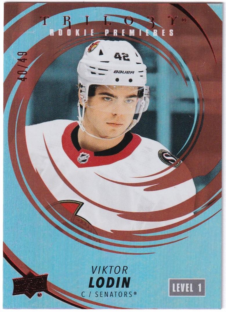 2022-23 Upper Deck Trilogy Red #233 Viktor Lodin Ottawa Senators Hockey ...