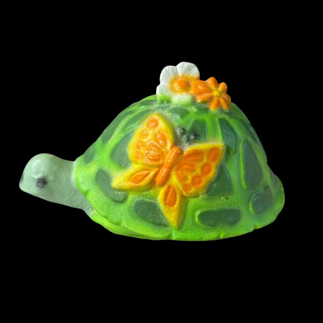 Small Concrete Turtle - Green