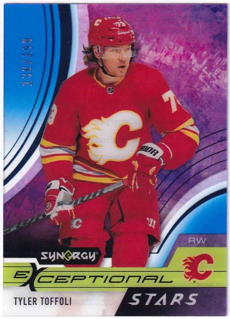 2021-22 Synergy Exceptional Stars Blue #ESTT Tyler Toffoli Calgary ...