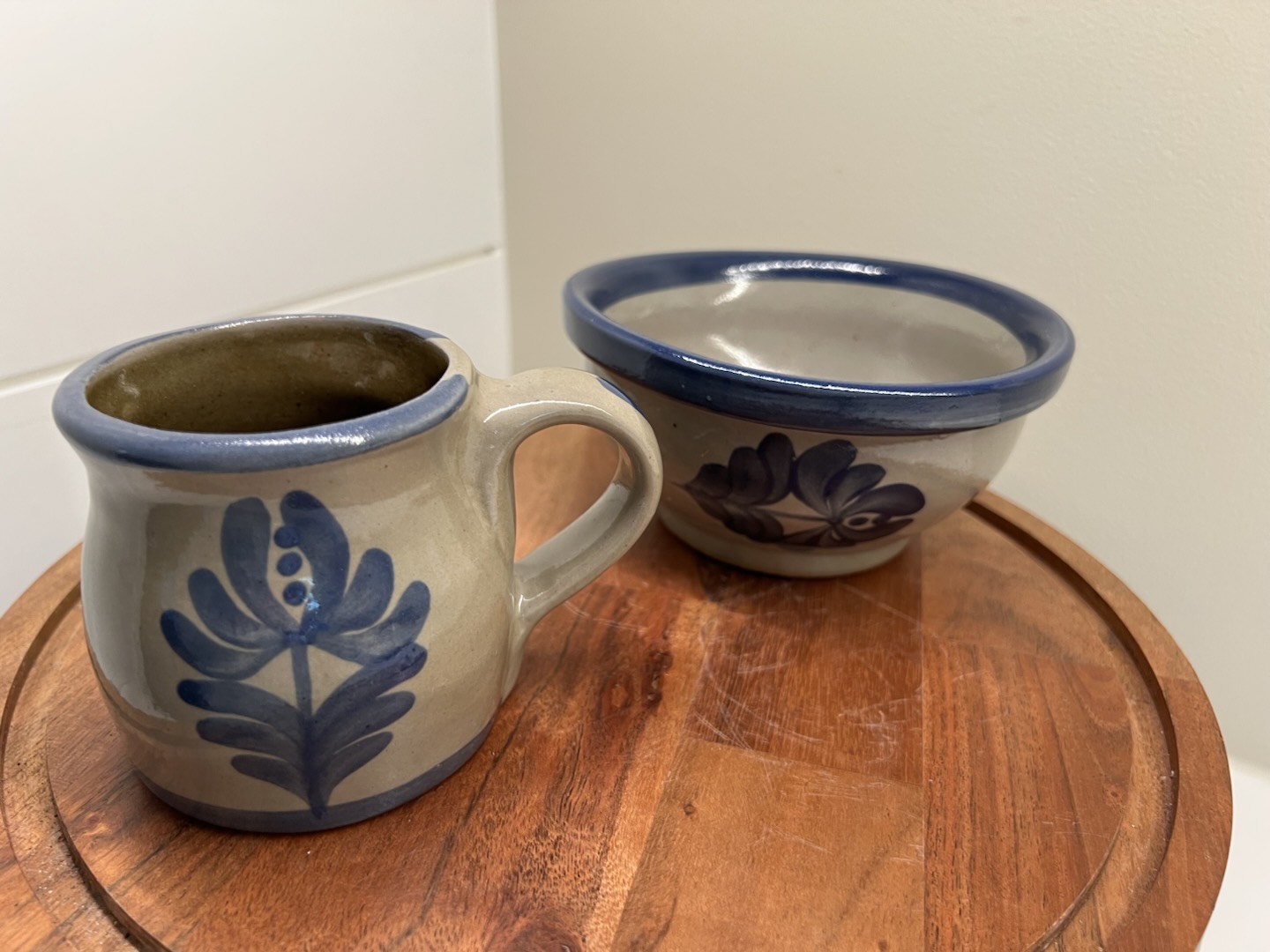 Beaumont Brothers Pottery, BBP, small pitcher and bowl, 1994, vintage ...