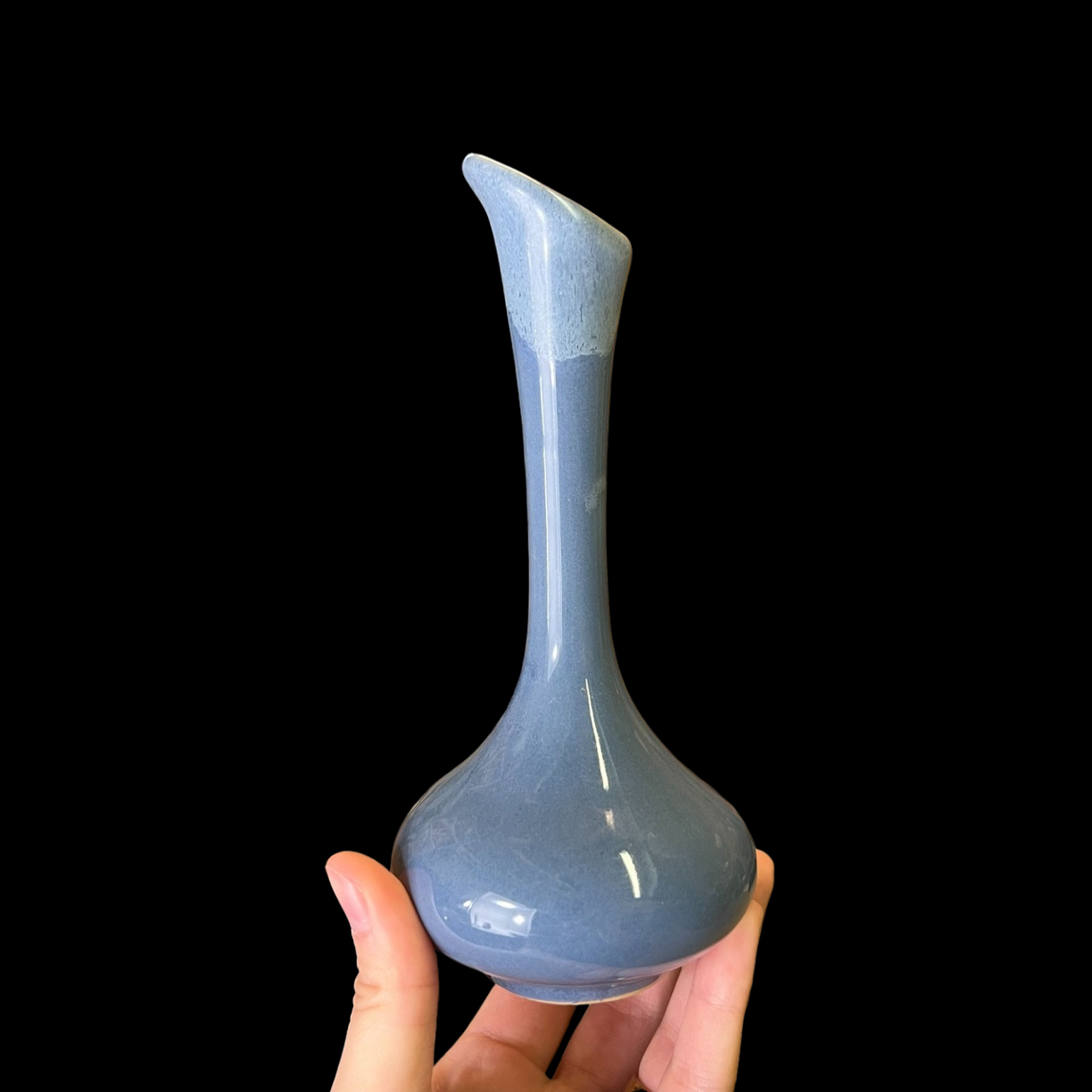 Blue Van Briggle Pottery Bud Vase, MCM Vase