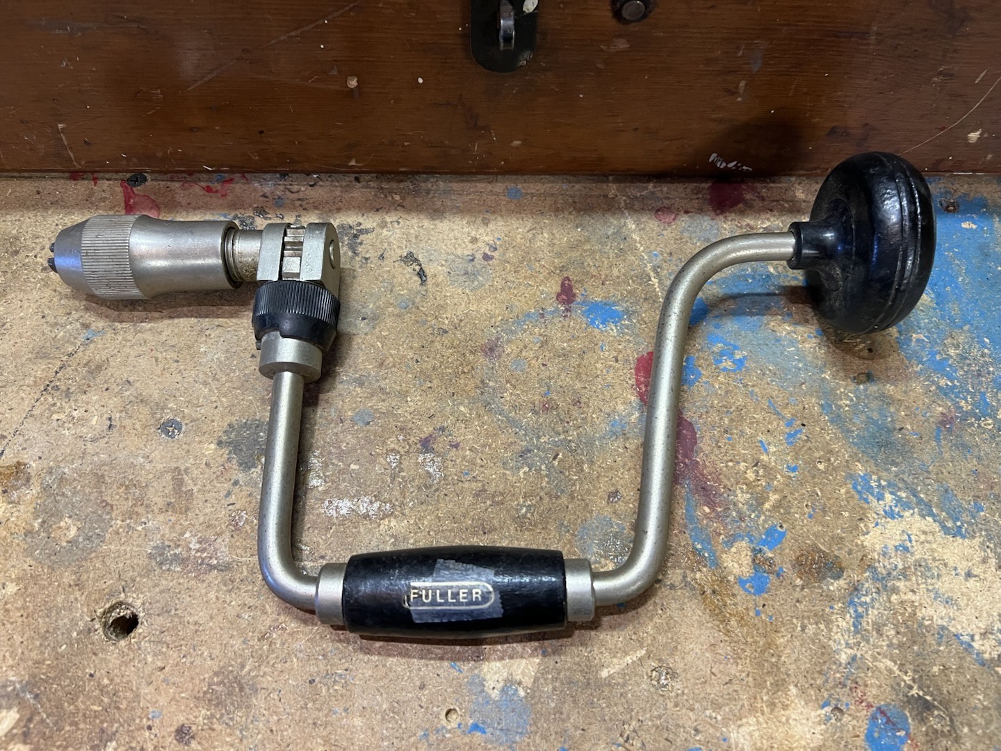 Vintage Fuller Bit Brace Ratcheting Hand Drill Made In Japan