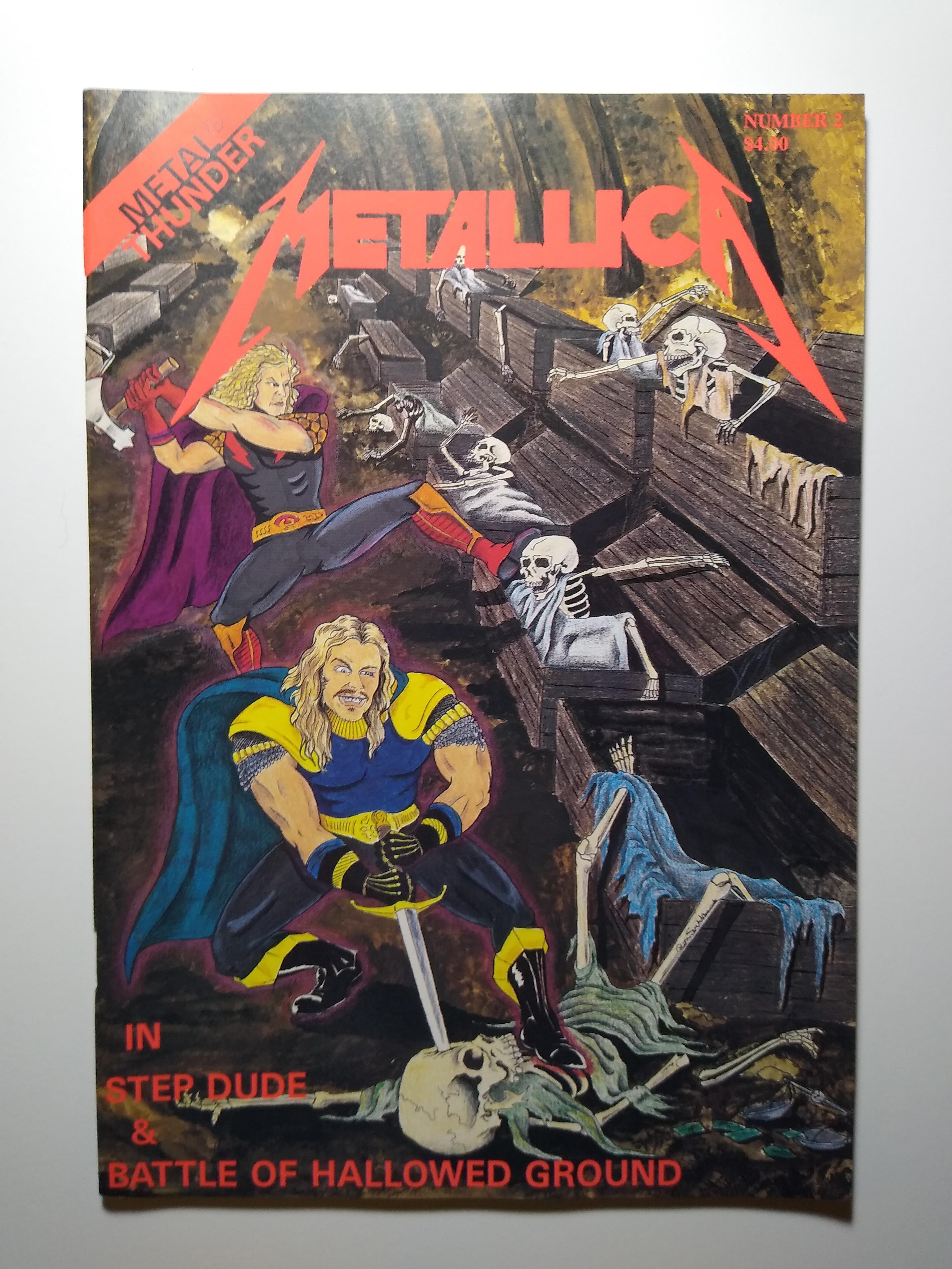 Metallica Metal Thunder Hard Rock Fantasy Comic July 1992 Art Vintage NOS Unused