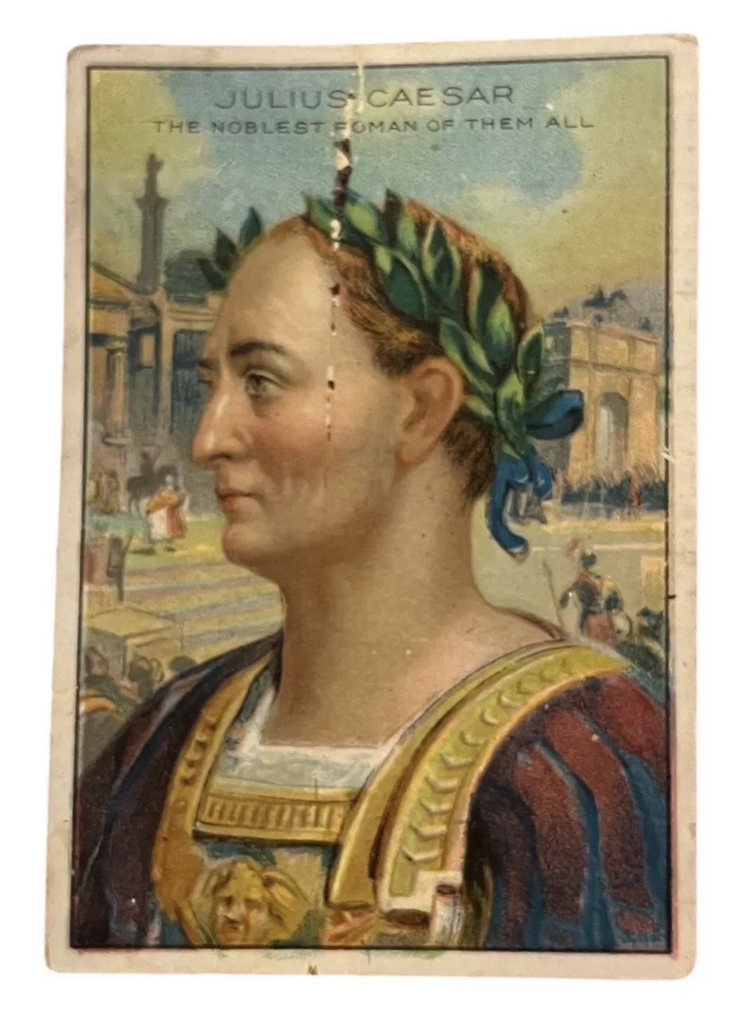 Julius Caesar Heroes Of History 1911 T68 Card Royal Bengals Little Cigars