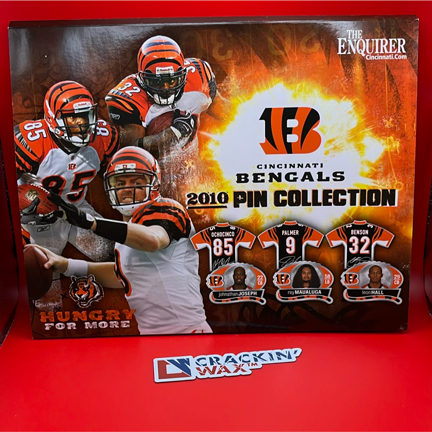 2010 Cincinnati Bengal Pin Collection - 13 Pins In Fully Assembled Tri ...