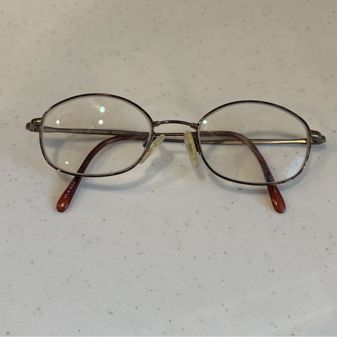 Accuflex 193 Eyeglasses Frames 50-19-140 with Flexon Havana/Mocha Brown