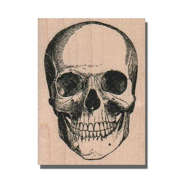 Skull Rubber Stamp