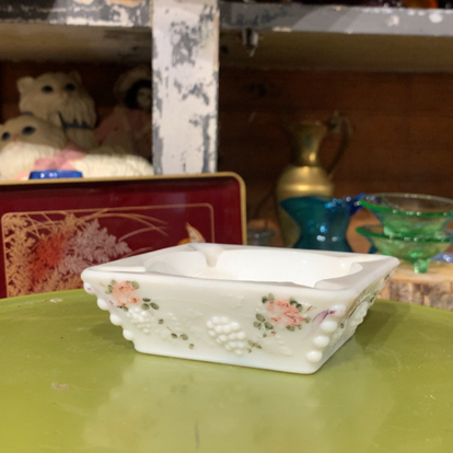 Milk Glass Ashtray