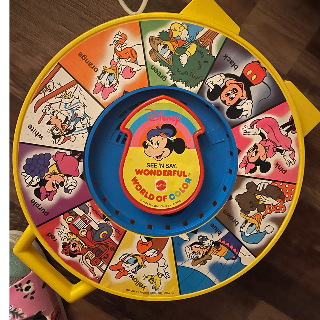 Vintage Mickey Mouse Learning Pull String.