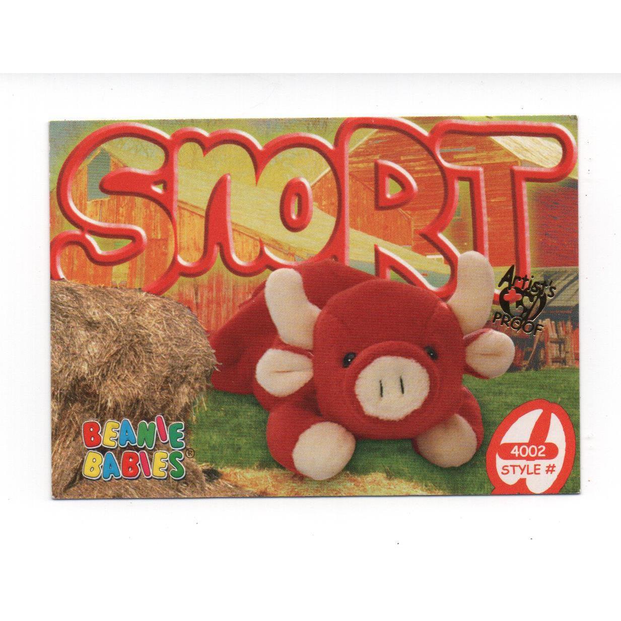 Snort Artist Proof Card - card #136 style #4002