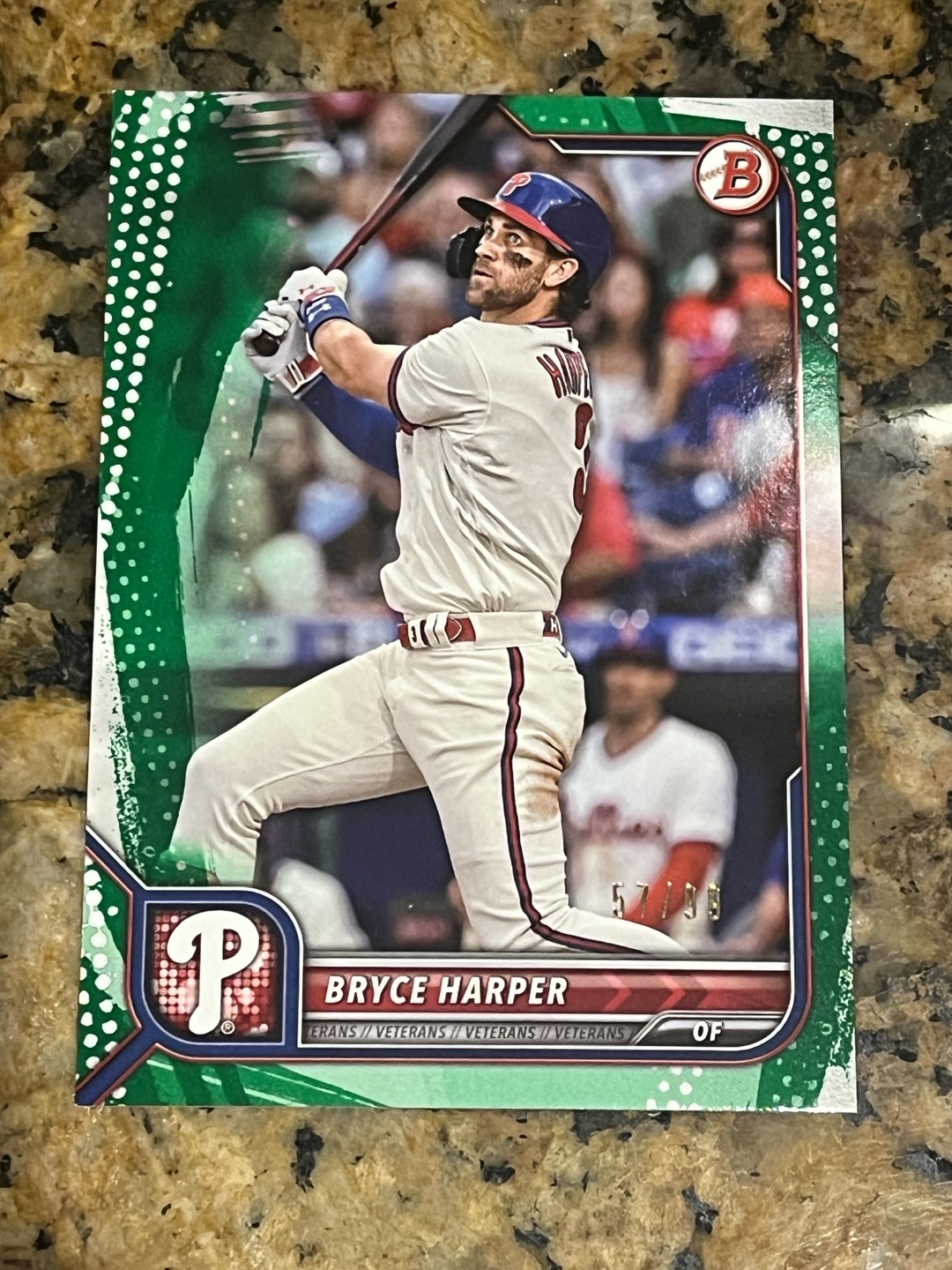 2022 Bowman - Green Border /99 Bryce Harper Philadelphia Phillies