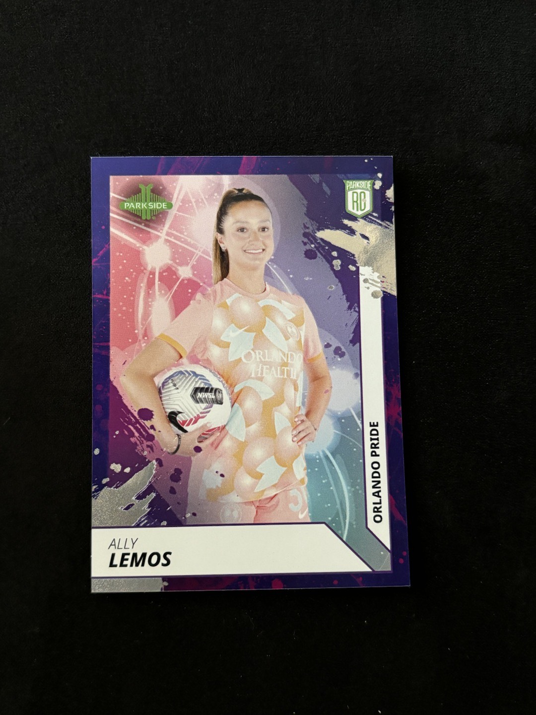 Ally Lemos 2024 Parkside NWSL Vol. 1 Base Purple /10 Orlando Pride ...