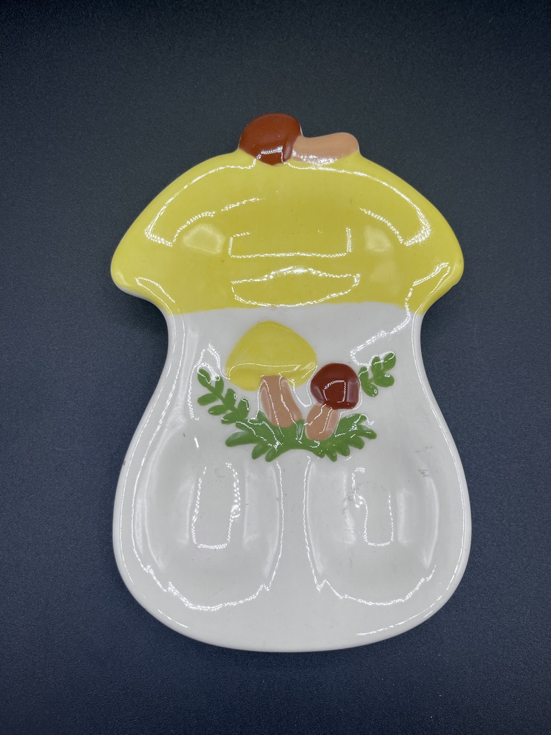 **Mushroom Pottery Double Spoon Rest & Wall Hanging🍄