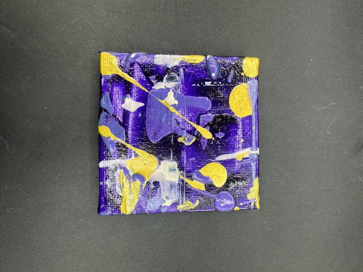 “Ice Box Art” Letter I - Miniature Abstract Painting, Made By Me, OOAK ...