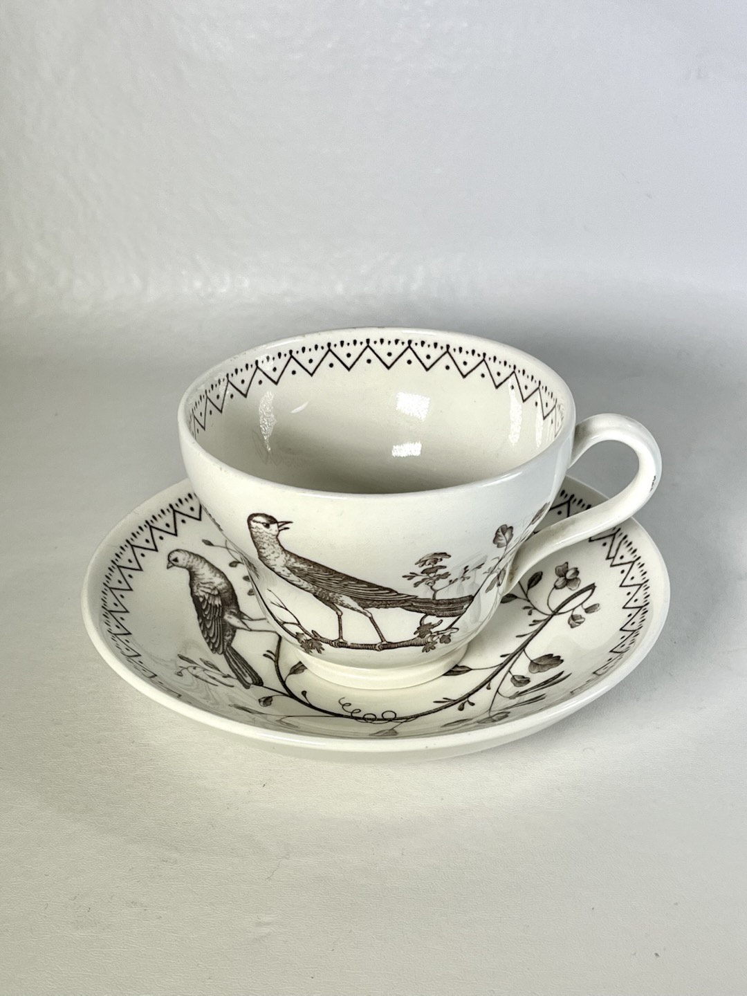Wedgwood Williamsburg Aviary English China Cup And Saucer Made In English
