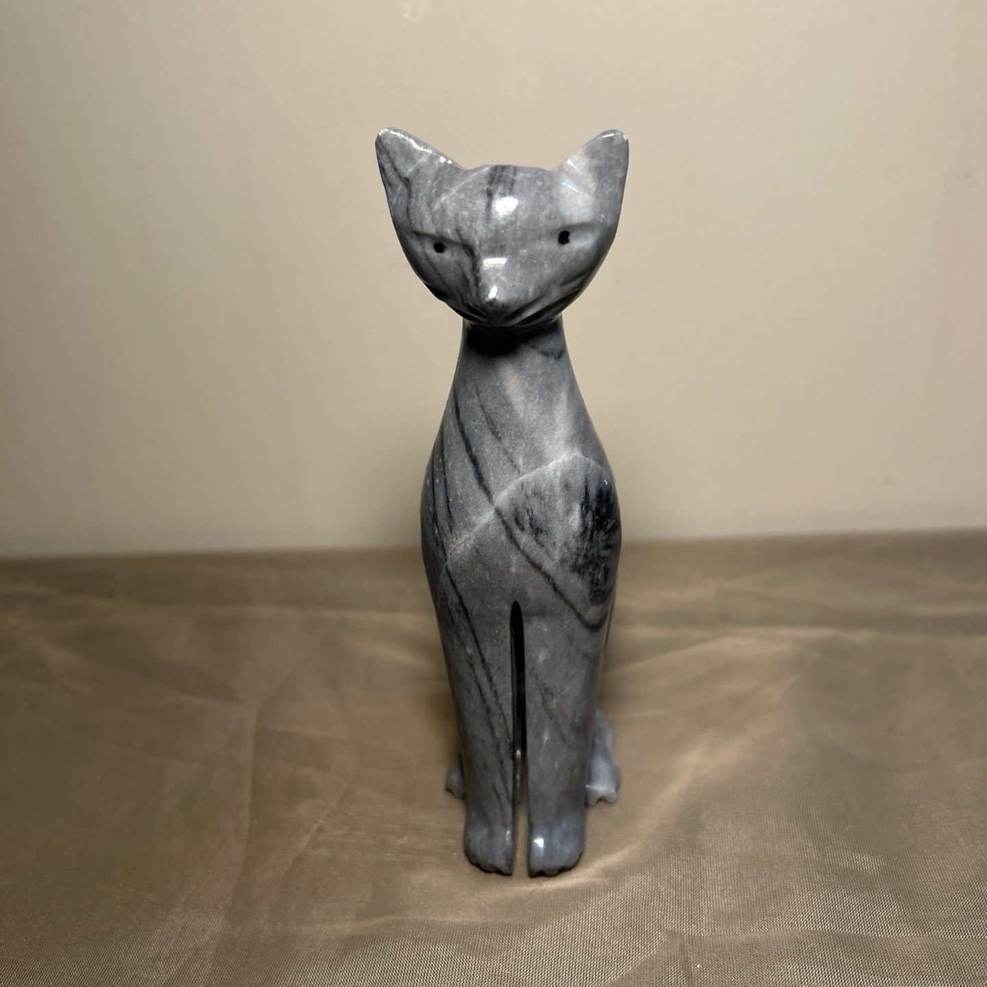 Marble Cat Figurine