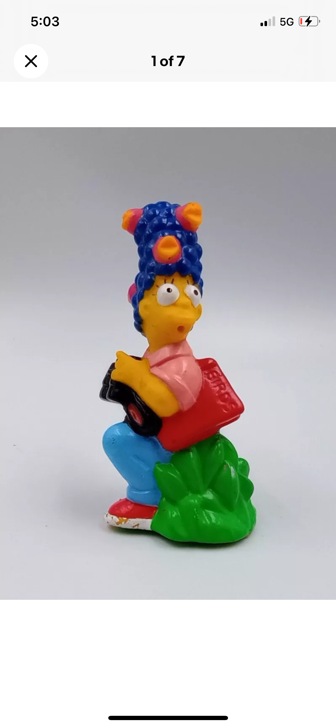 Vintage 1990 Marge Simpson Birdwatcher Birds in Hair Binoculars Book ...