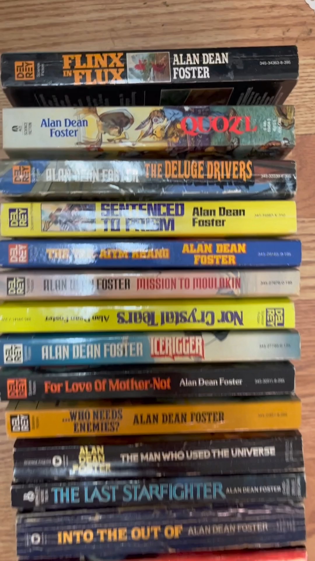 Lot of 20 Alan Dean Foster Sci Fi Fantasy Paperback Books