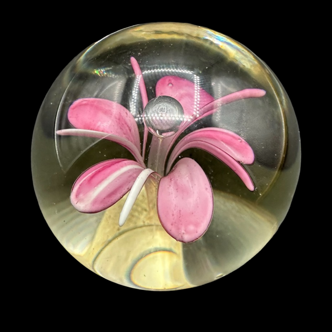 Pink Flower Burst Mini Paperweight, 2”