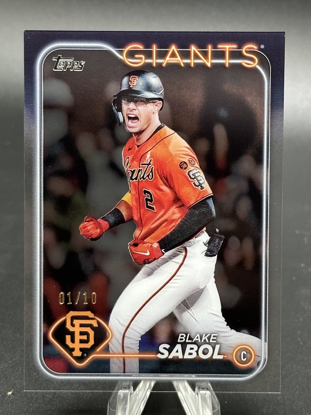 2024 Topps Series 2 BLAKE SABOL Clear Acetate 1/10 Case Hit Giants