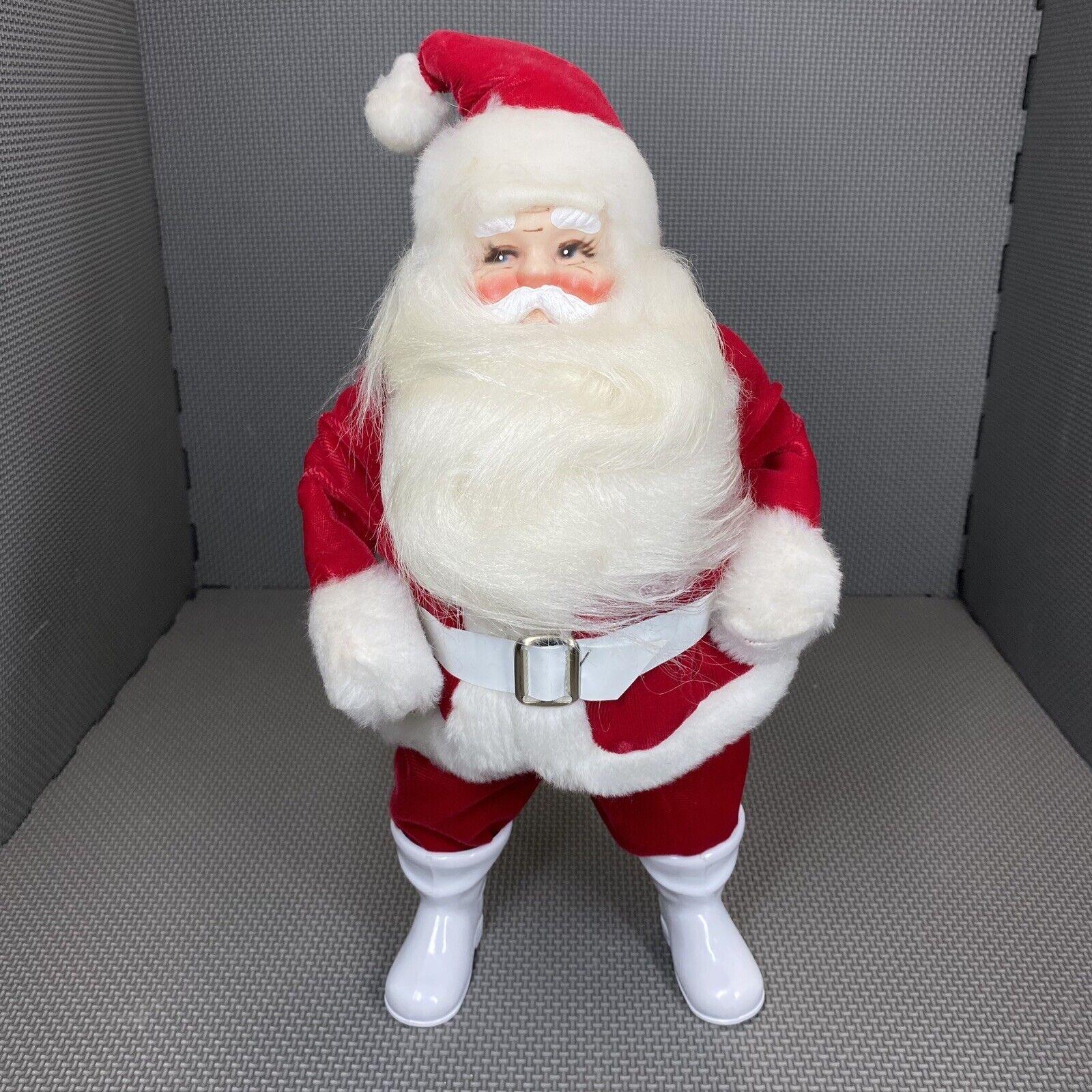 Vintage Harold Gale Santa Red Velvet Suit Sculptured Beard Standing ...