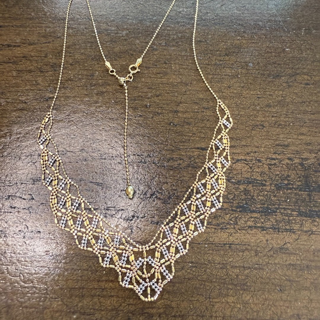 14k Gold Adjustable Necklace