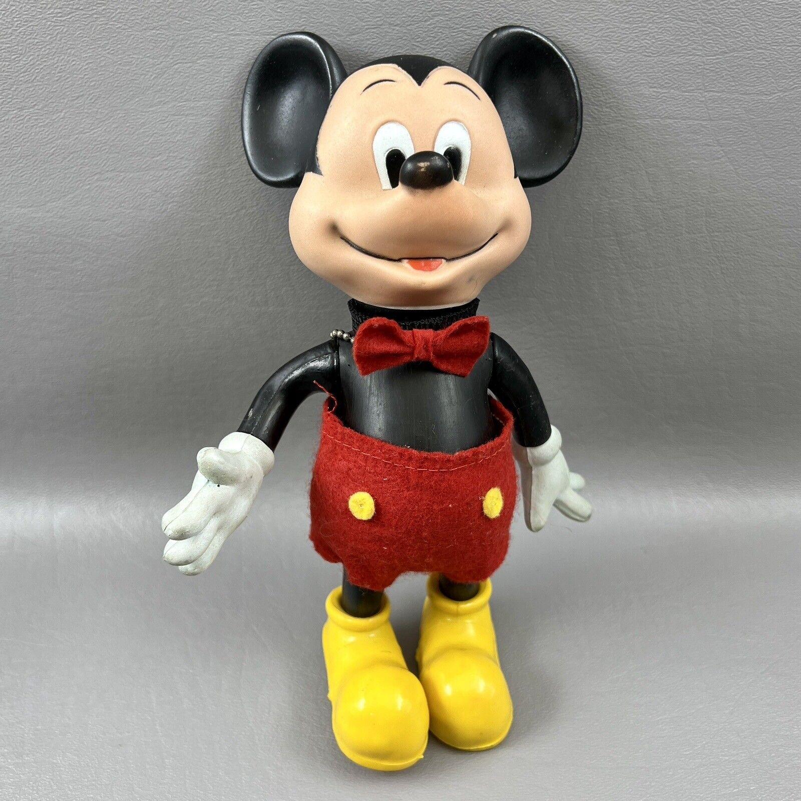 Walt Disney Productions Mickey Mouse Articulated Figure 7.5" Hong Kong