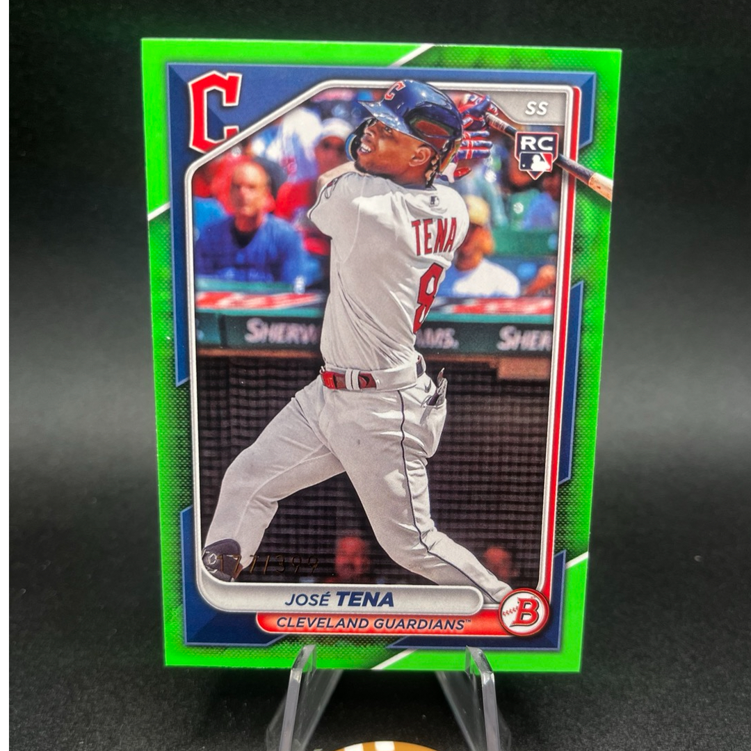Jose Tena RC /399 2024 Bowman Baseball Card Cleveland Guardians