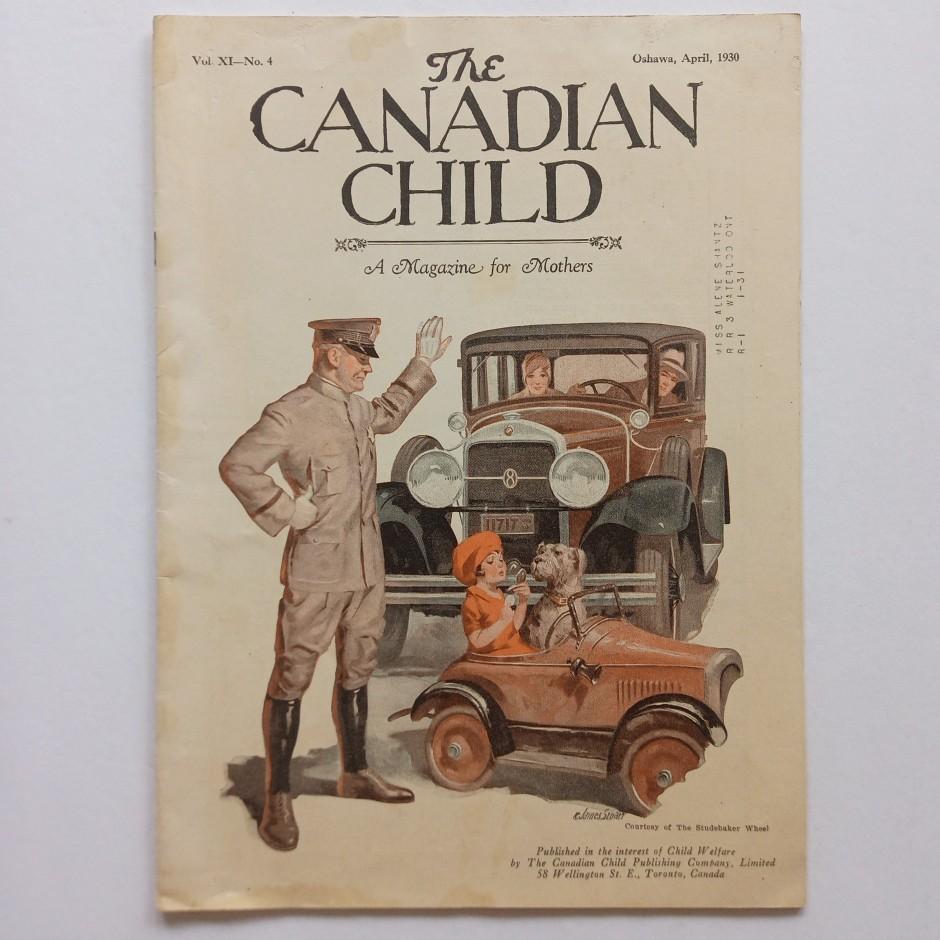 Vintage Canadian Child Oshawa April 1930 Studebaker Magazine for Mothers