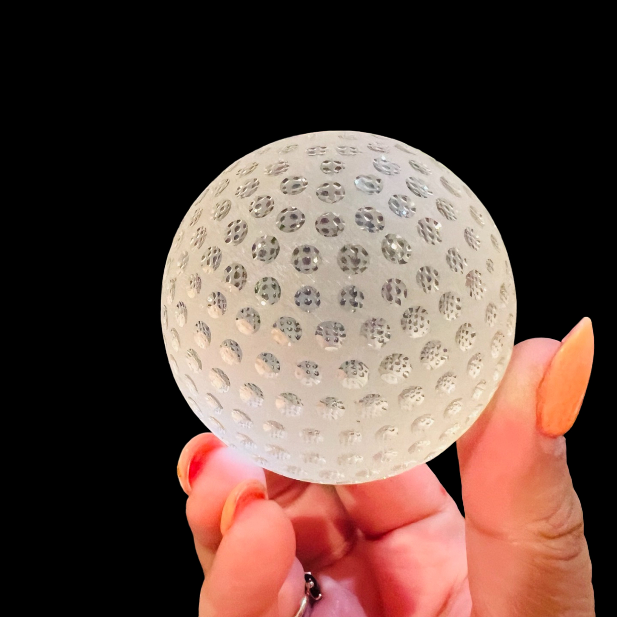 Tiffany & Co. Golf Ball Glass Paperweight