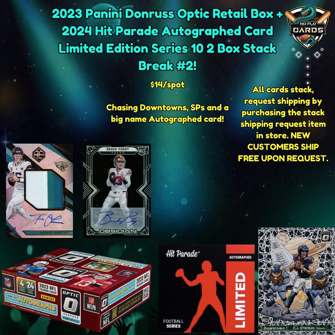 2023 Panini Donruss Optic Retail Box + 2024 Hit Parade Autographed Card ...