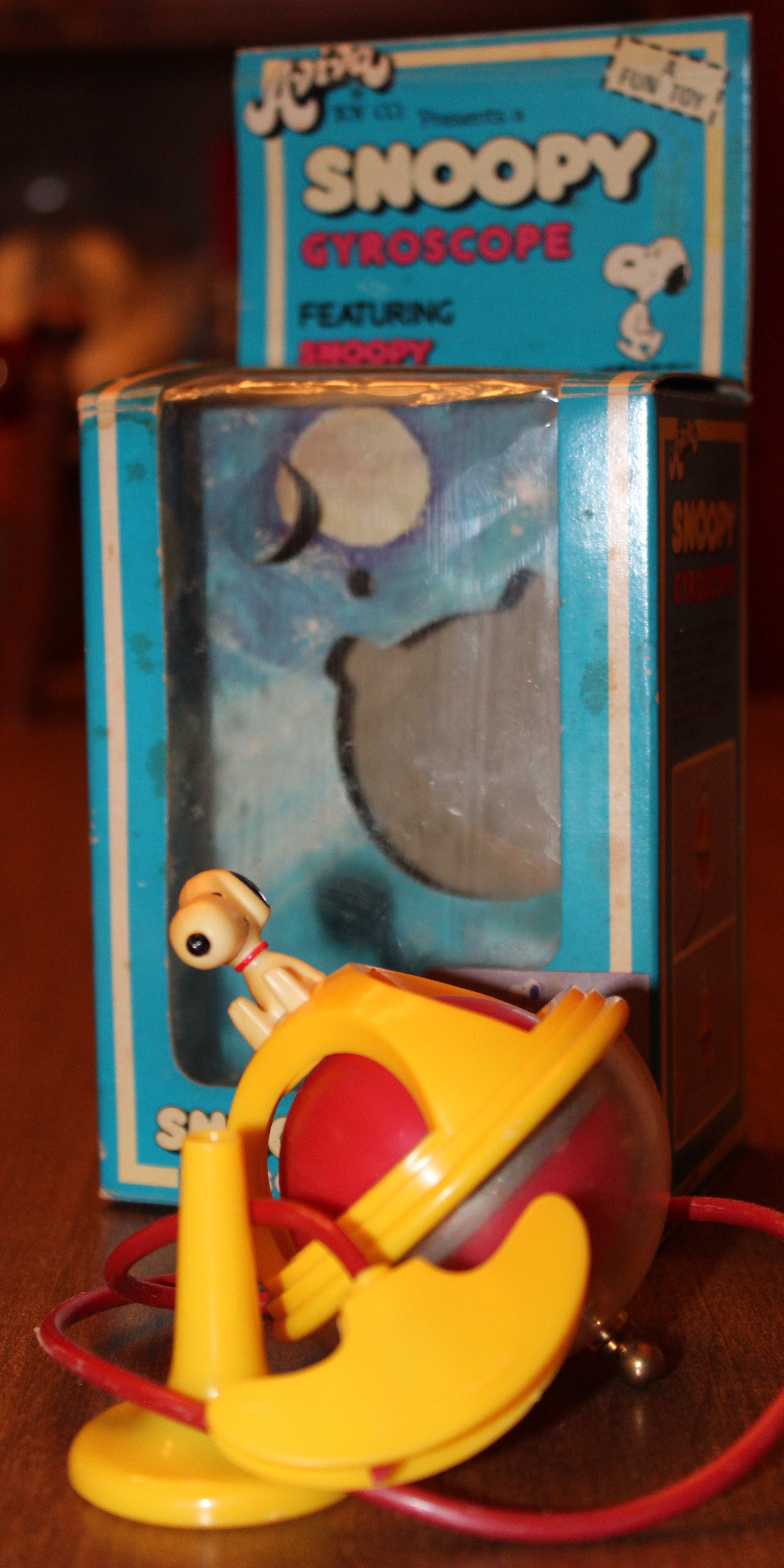 1965 Aviva Peanuts Snoopy Gyroscope – Original Box – Works Great – Pull ...