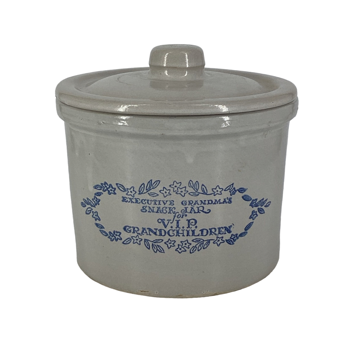 Executive Grandma's Snack Jar for VIP Grandchildren Pottery Cookie Jar ...