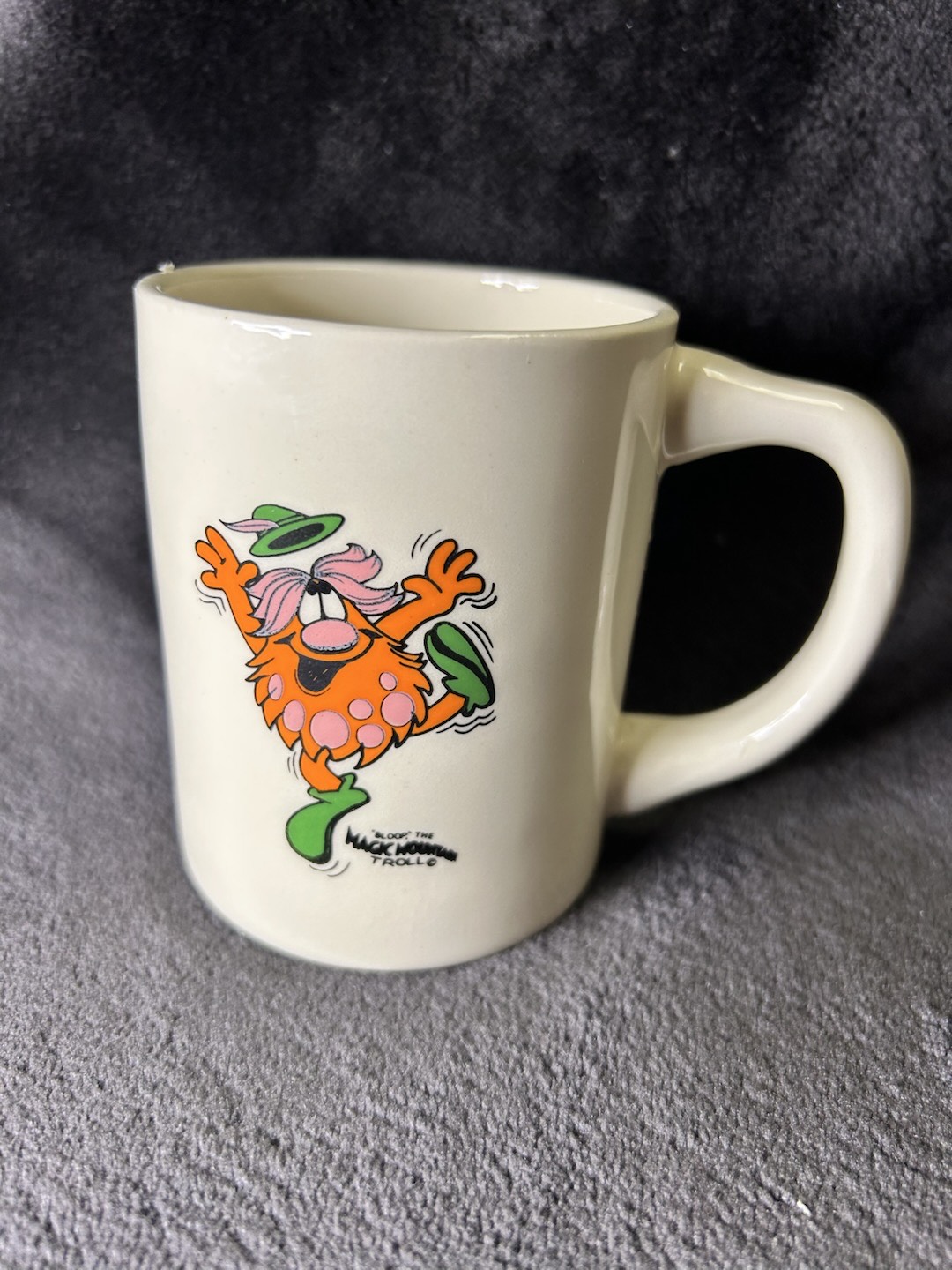 Vintage Six Flags Magic Mountain (Bloop The Troll ) Ceramic Mug Cup