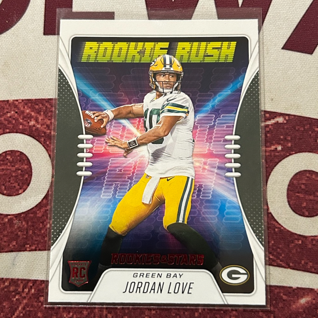 Jordan Love 2020 Rookies and Stars Rookie Rush Red Foil #RR-4