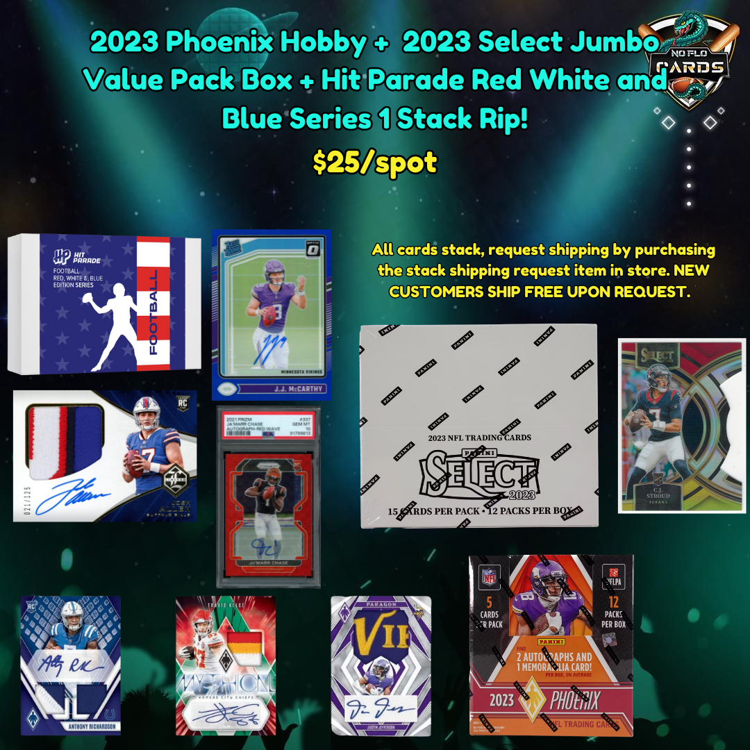 2023 Phoenix Hobby + 2023 Select Jumbo Value Pack Box + Hit Parade Red ...