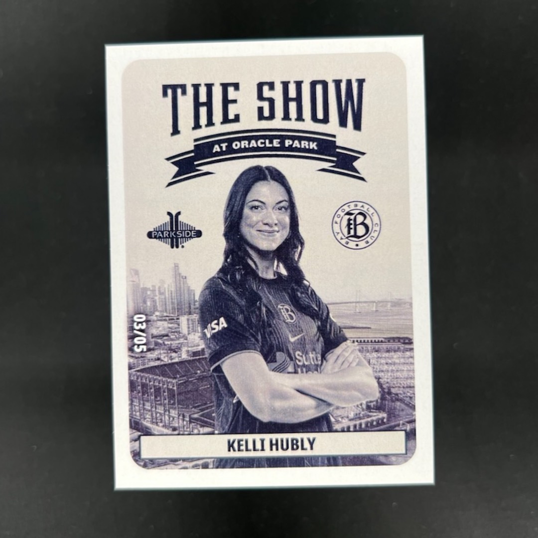 Kelli Hubly 2025 Parkside NWSL Bay FC The Show at Oracle Park /5 Soccer ...